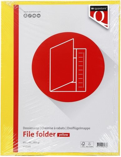 Dossiermap A4 geel Quantore DEKAS 2021